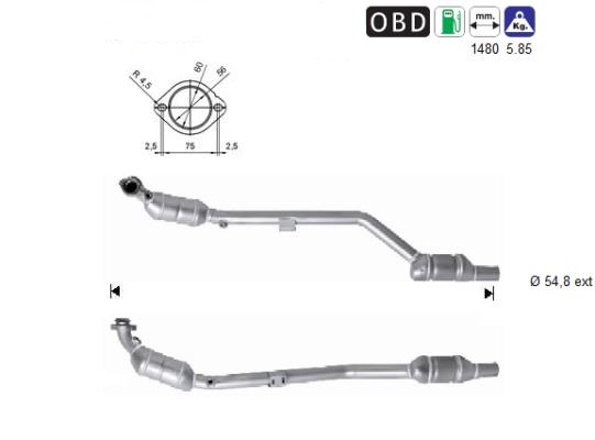 MAGNAFLOW DIRECT FIT KATALYSATOR 65011 | C-KLASSE | MERCEDES | DIRECT ...